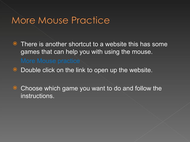 Using Your Mouse | PPT