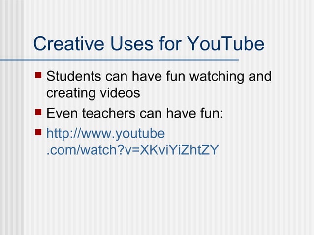 Using you tube in the esl classroom | PPT