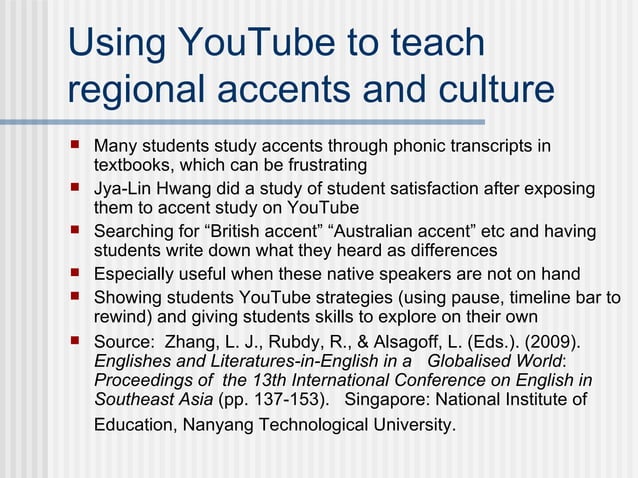 Using you tube in the esl classroom | PPT