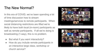 Using zoom at your church | PPTX