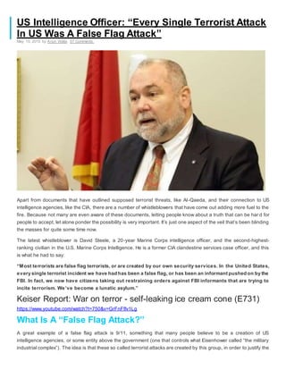 Us intelligence officer 'every single terrorist attack in us was a ...