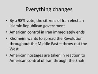 US in the Middle East Part 2 | PPT