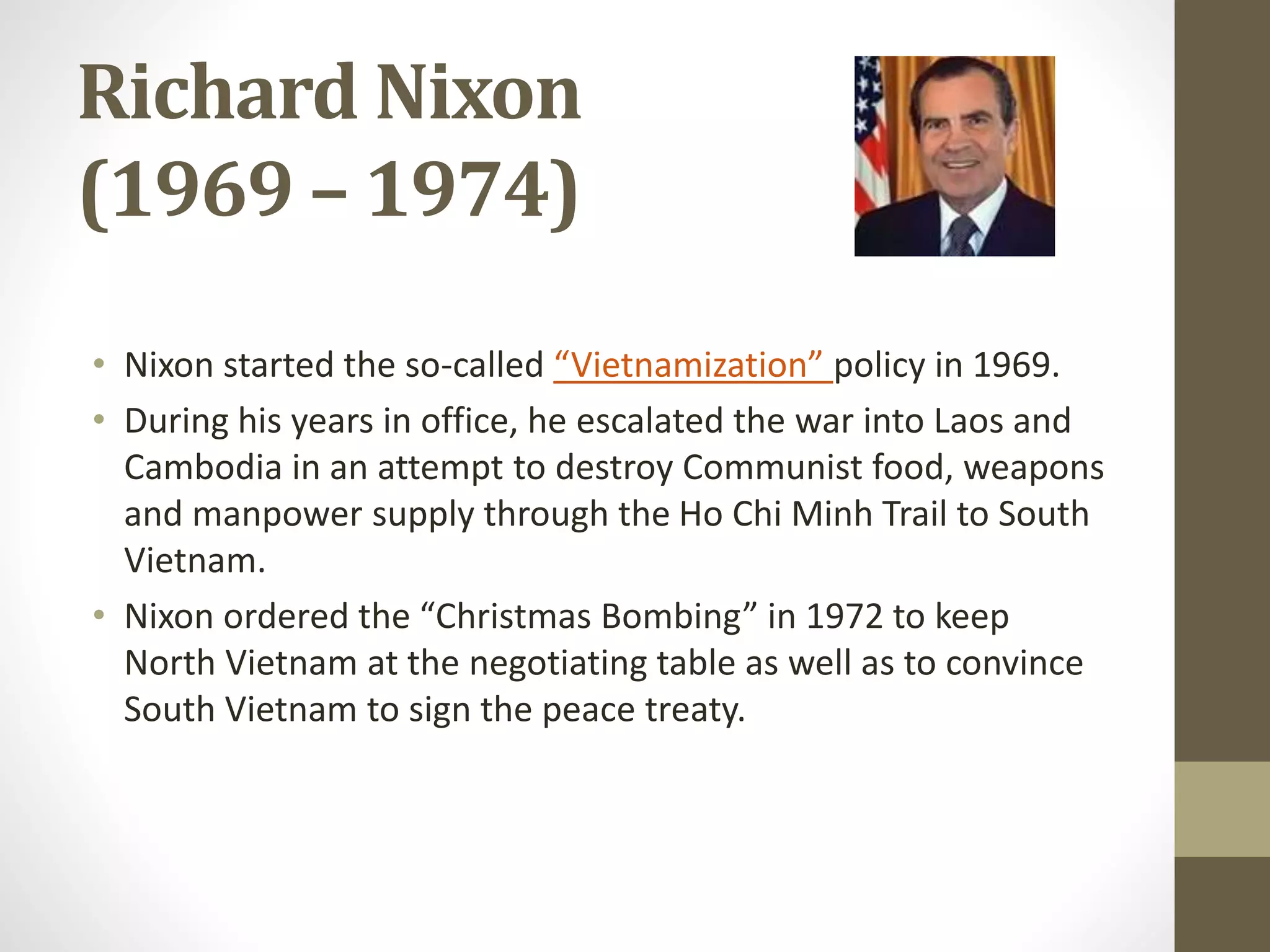 USA in Vietnam war: 5 presidents | PPTX