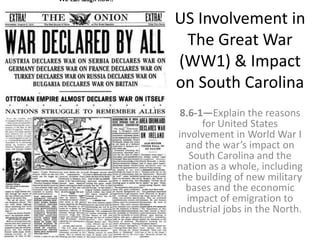 Us involvement in the great war8 6.1 | PPTX