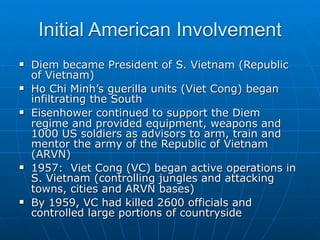 Us involvement in the vietnam war 1 | KEY