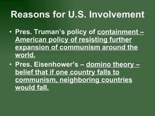 Us involvement in vietnam | PPT