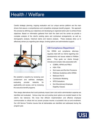 USI Real Estate Practice Group Conceptual Overview | PDF