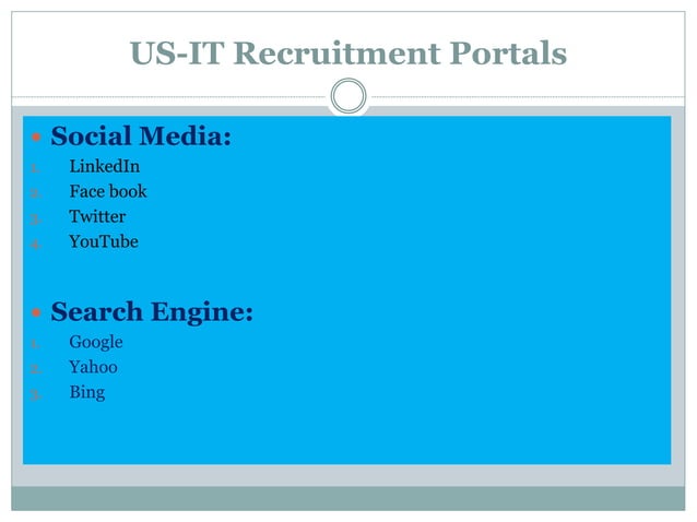 Us it recruitment | PPTX | Resume Writing and Advice | Job Search