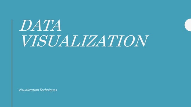 Introduction to Data Analysis and Visualisation | PPTX