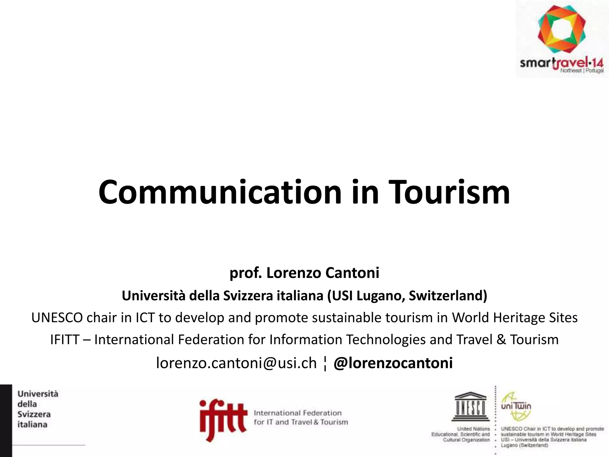 Communication in Tourism | PPTX