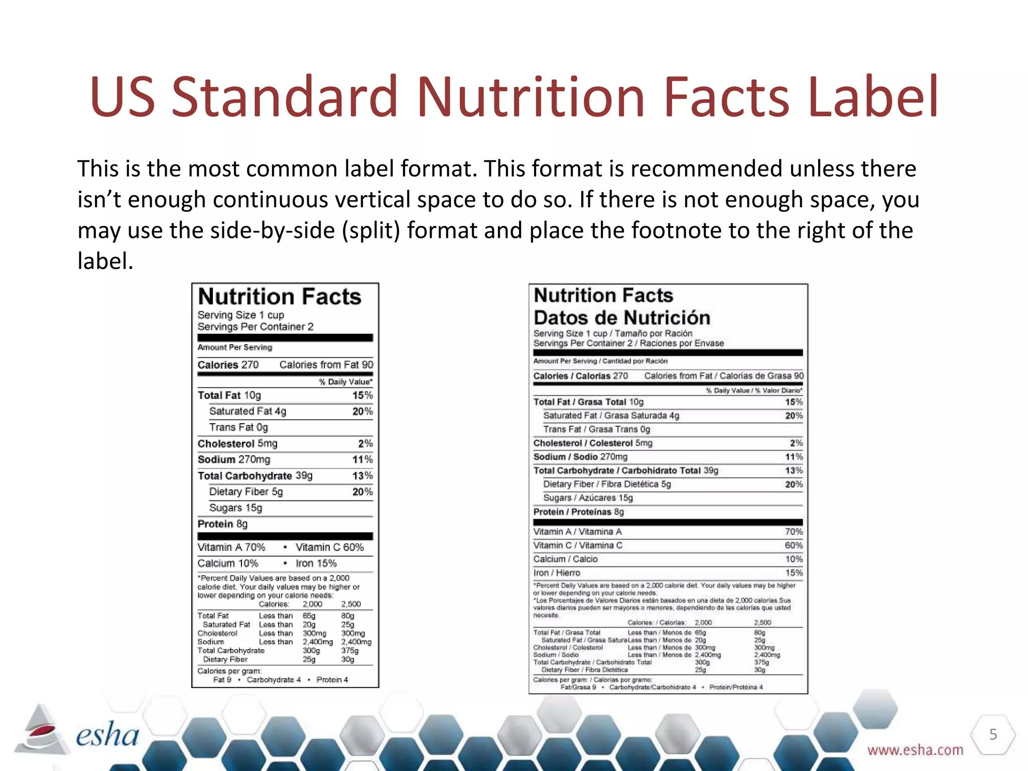 Creating FDA Compliant Nutrition Facts Labels with Genesis R&D | PPTX