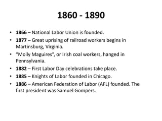 US Labor Movement | PPTX