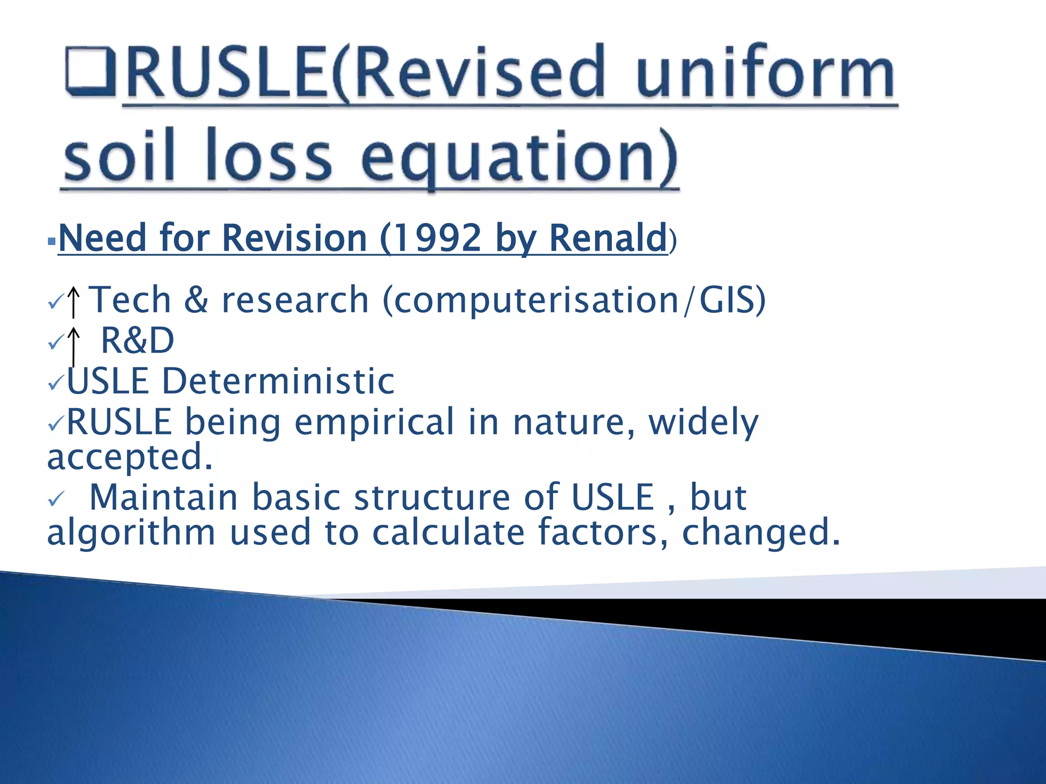 USLE nd RUSLE Presentation.pptx