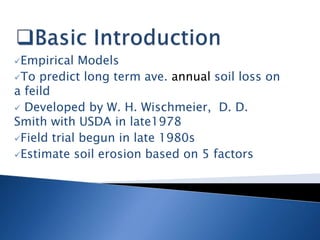 USLE nd RUSLE Presentation.pptx