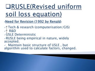 USLE nd RUSLE Presentation.pptx