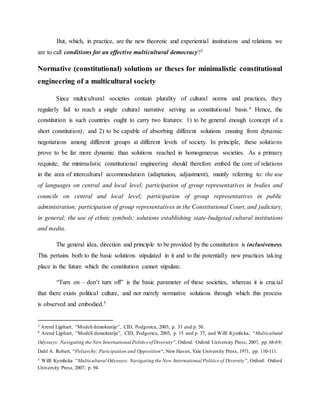 Conditions for an effective democratcy | DOCX | Elections | Politics