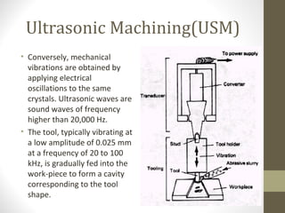 USM Ultra Sonic Machinig | PPT