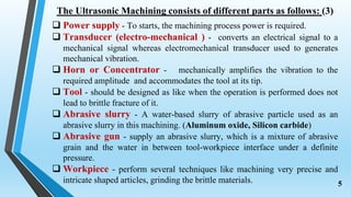 Ultrasonic Machining (USM) | PPTX