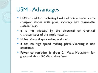 Non convenstional Process Ultrasonic machining process | PPT