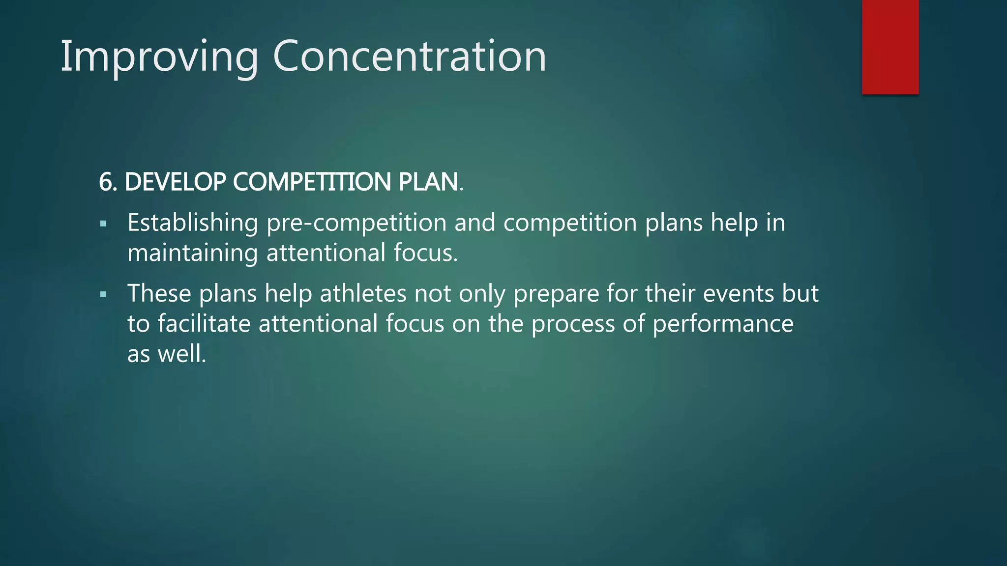 strategies to improve concentration | PPTX