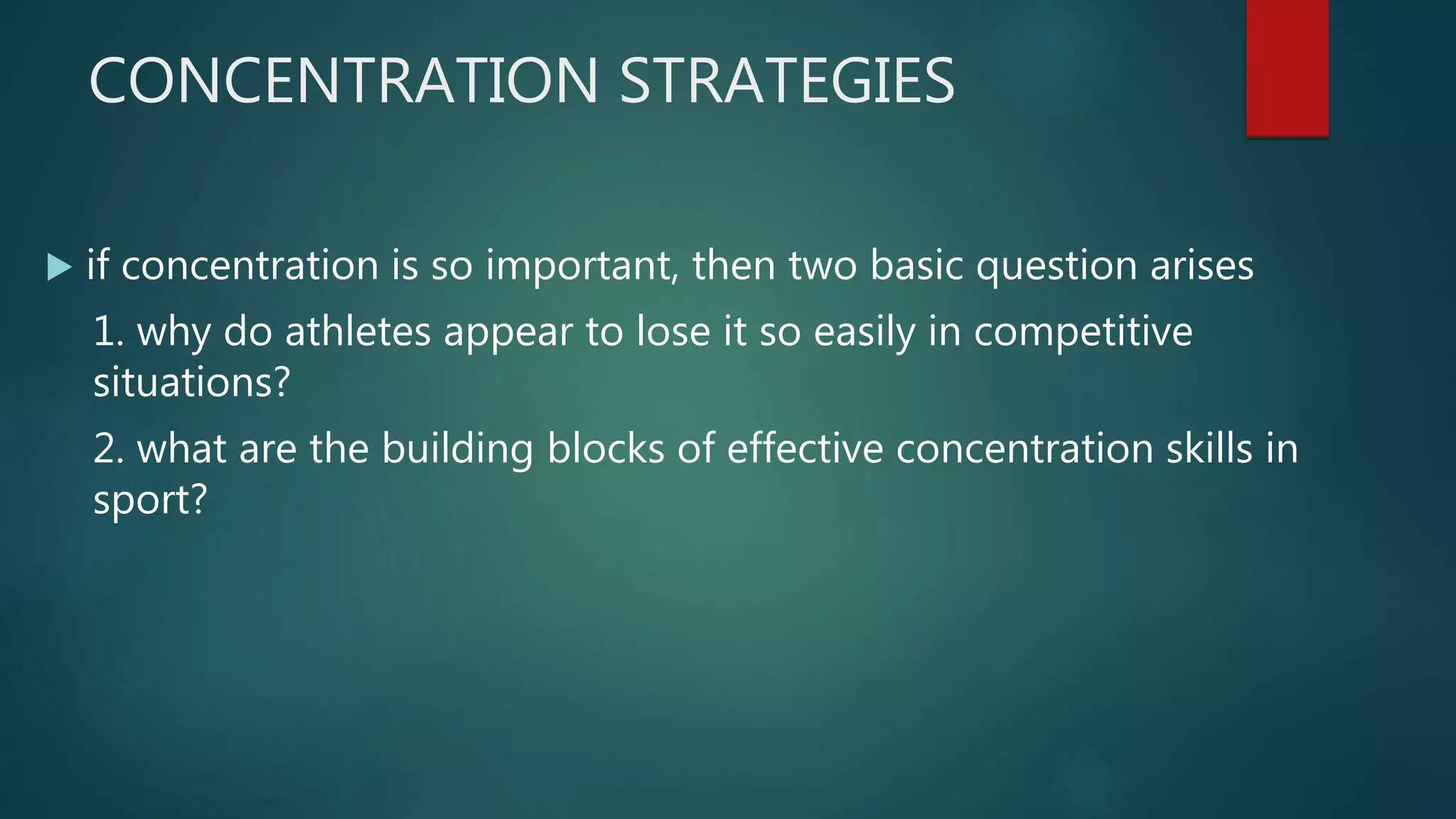 strategies to improve concentration | PPTX