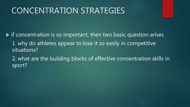 strategies to improve concentration | PPTX