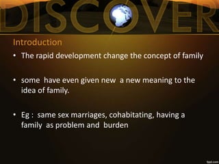 Sociology-Challenge of Family Institution | PPTX | Parenting | Family ...