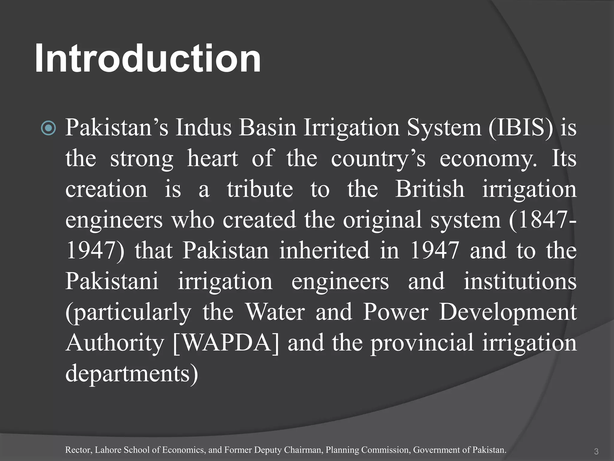 pakistan indus basin irrigation system | PPTX