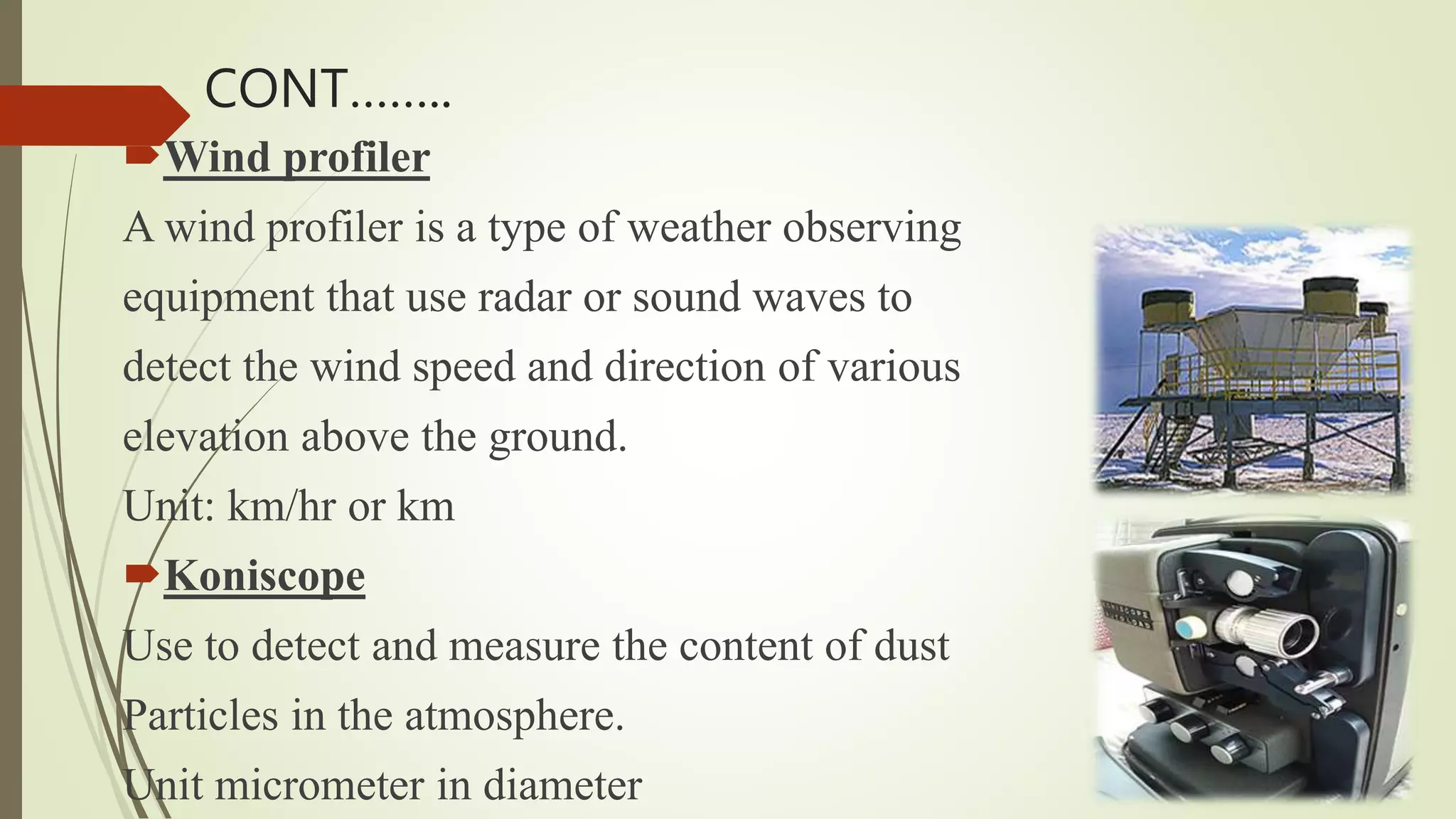 meteorological instruments | PPTX