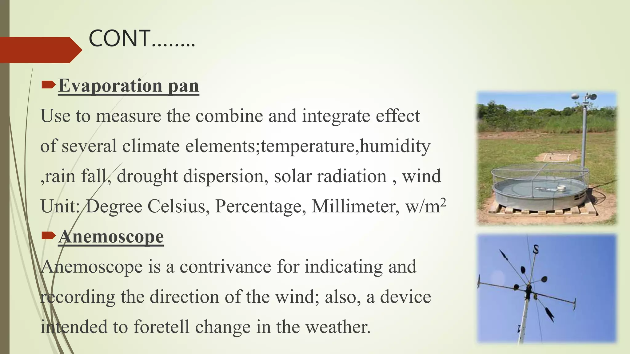 meteorological instruments | PPTX