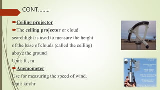 meteorological instruments | PPTX
