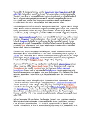 Tokoh Terkenal-Usman Awang | DOC