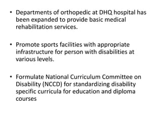 critical review National policy of pwd 2002 and NPA2006 pakistan | PPTX