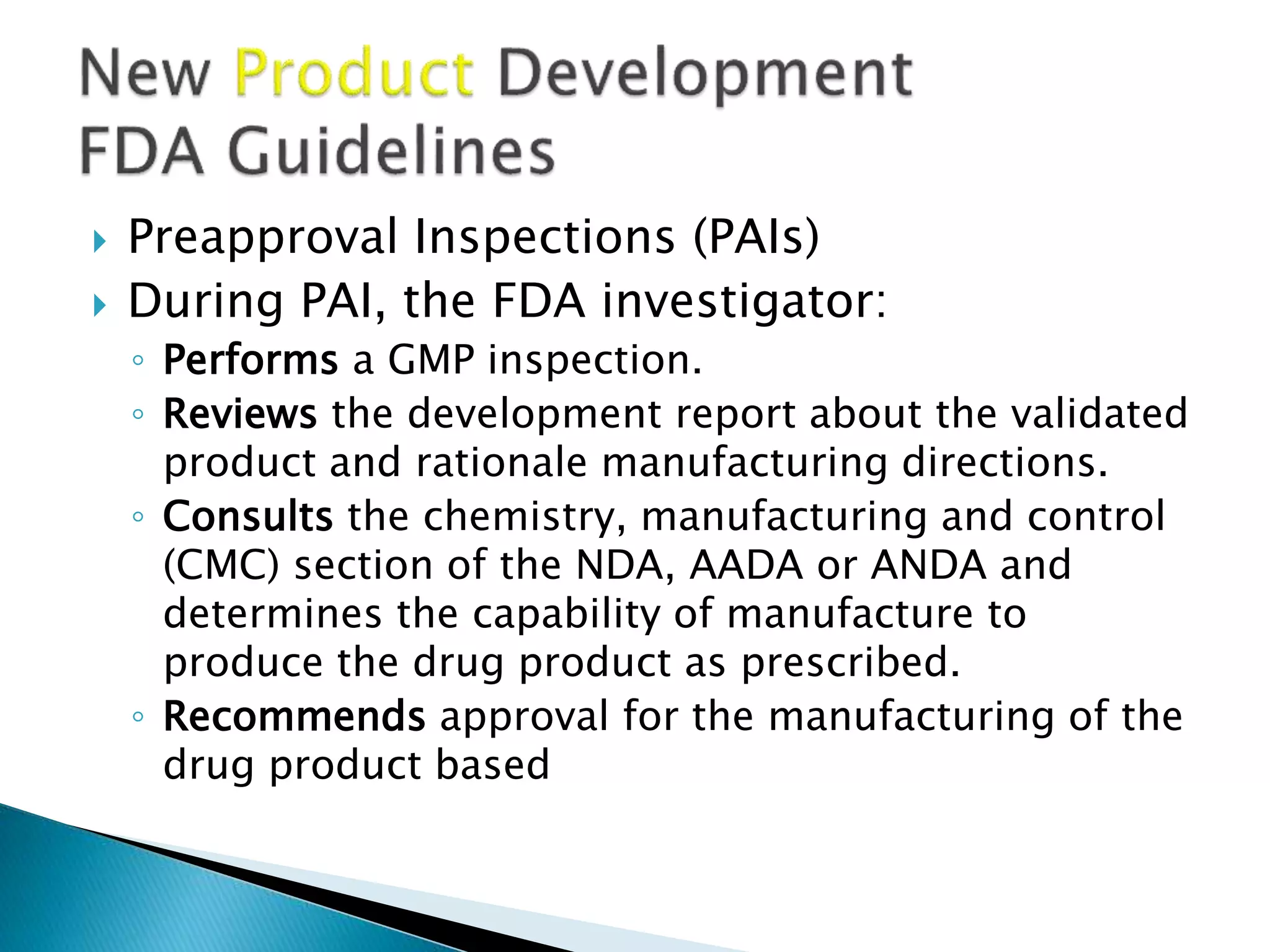 FDA Guidelines for Drug Development & Approval | PPTX