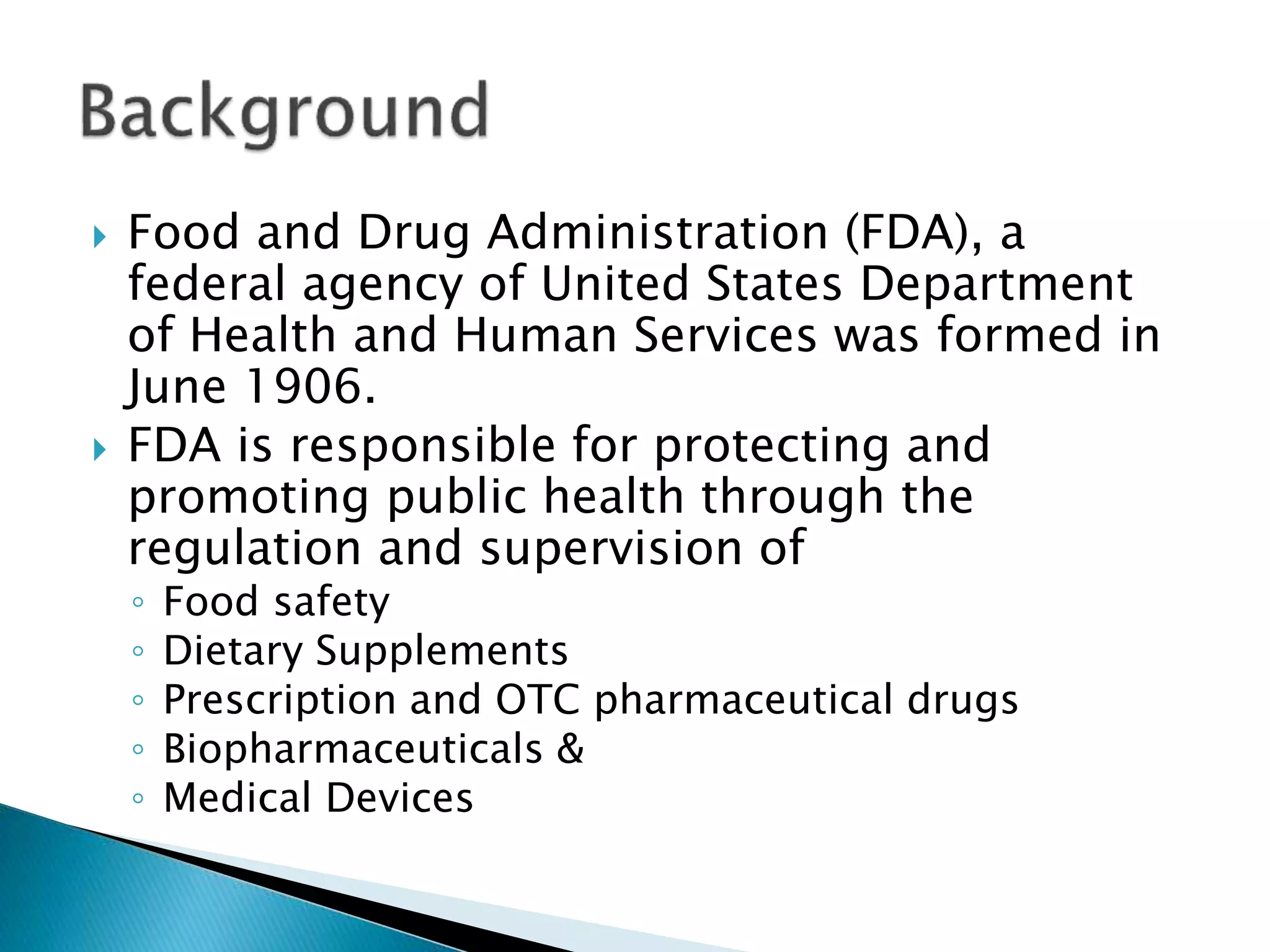FDA Guidelines for Drug Development & Approval