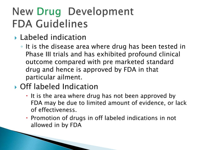 FDA Guidelines for Drug Development & Approval | PPTX