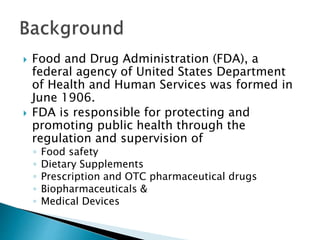 FDA Guidelines for Drug Development & Approval | PPTX