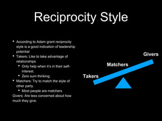 How we can use reciprocity to identify and become great leaders | PPTX ...