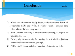 first hope redundancy protocol in networks.pptx