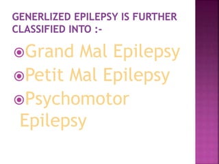 GRAND MAL EPILEPSY | PPTX