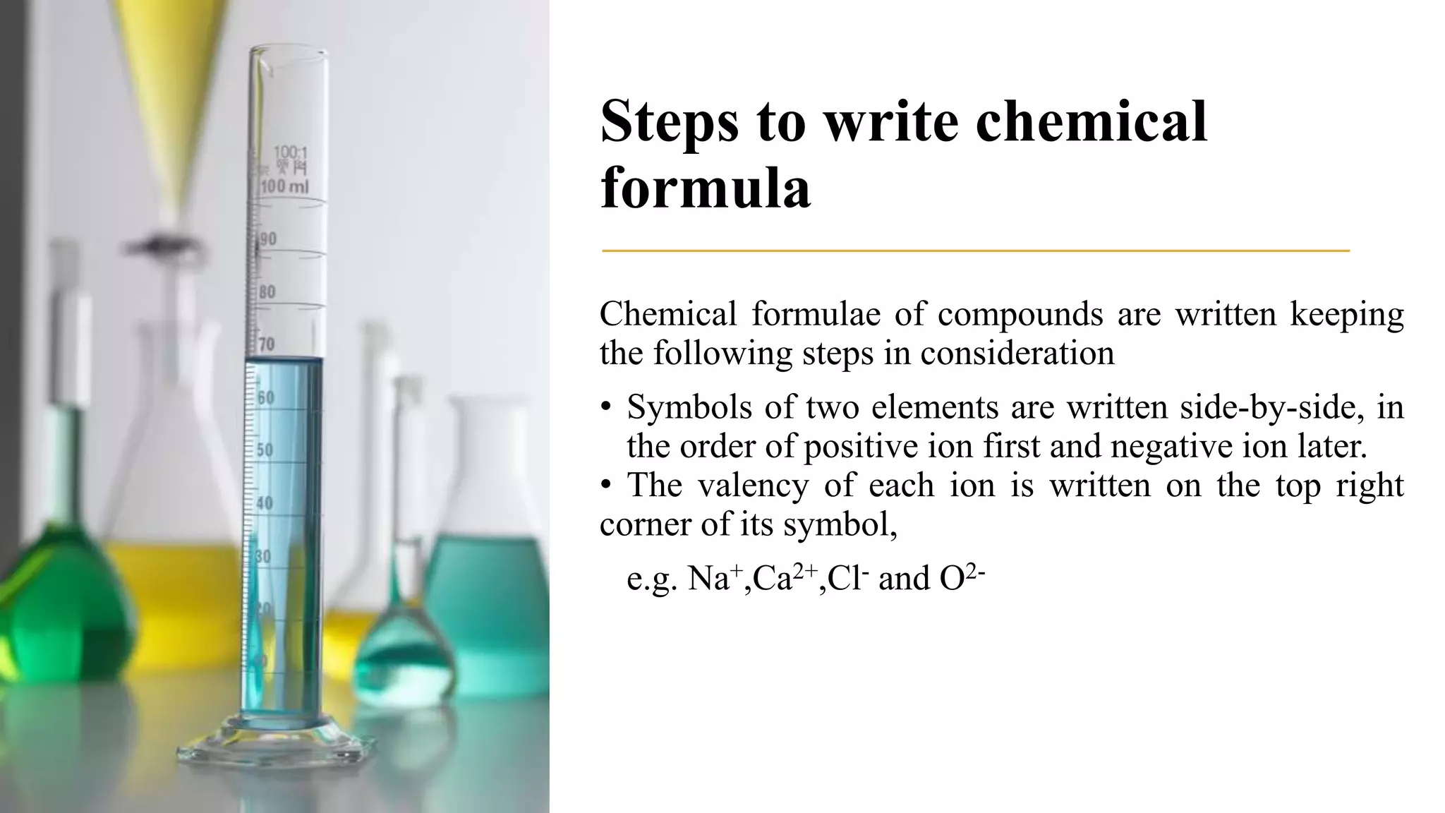 chemical formula | PPTX