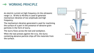Ultrasonic Machining (USM) - Batch 4 | PPTX