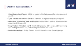 Usm business systems overview 2019 | PDF