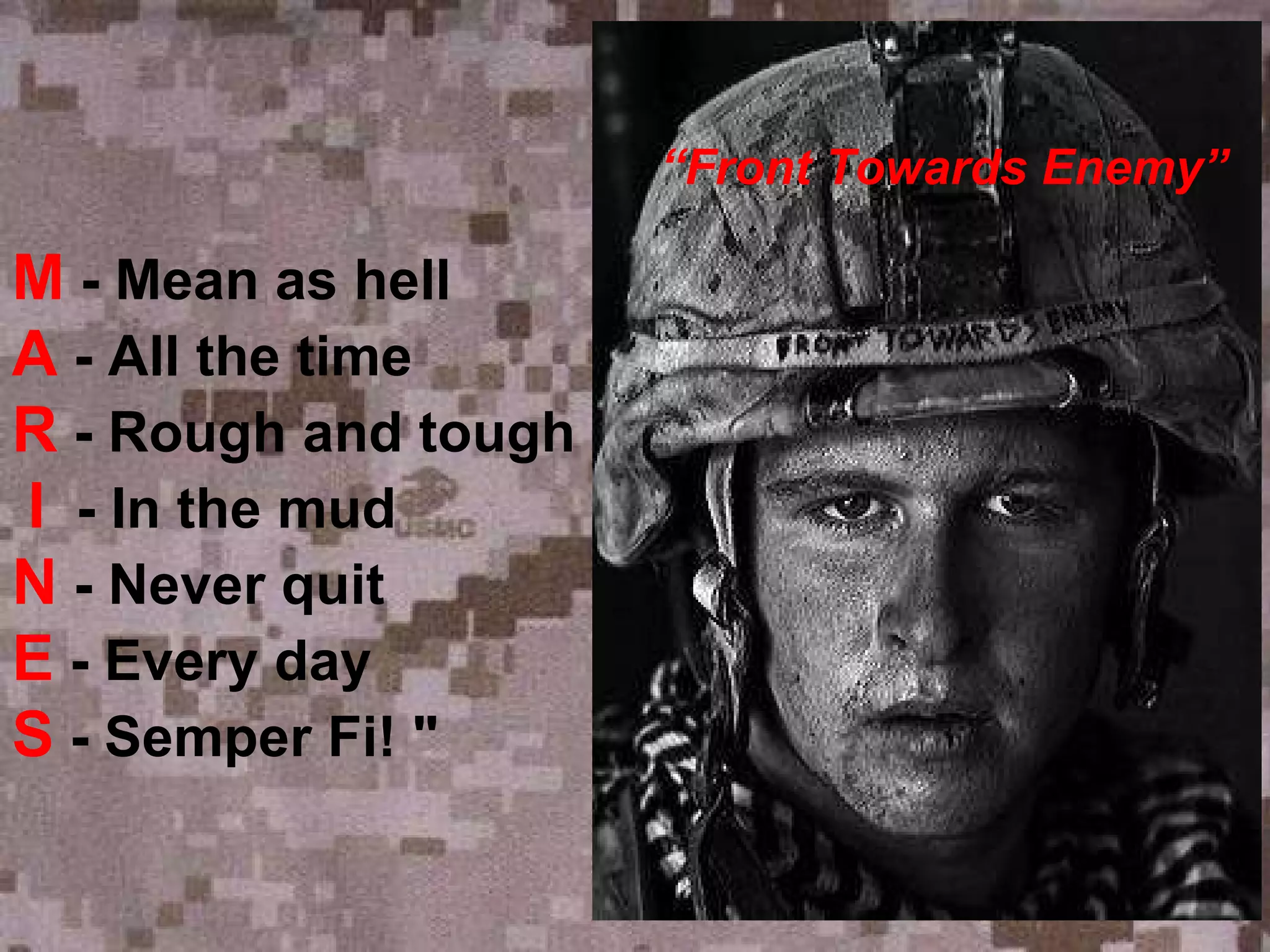 USMC - A Marine With A Rifle | PPT