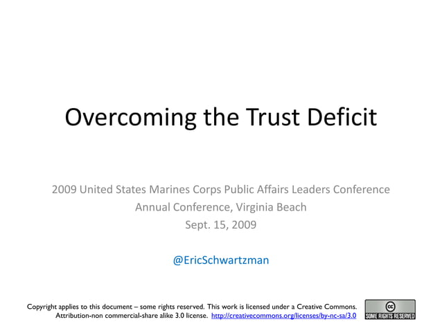 Overcoming the Trust Deficit | PDF