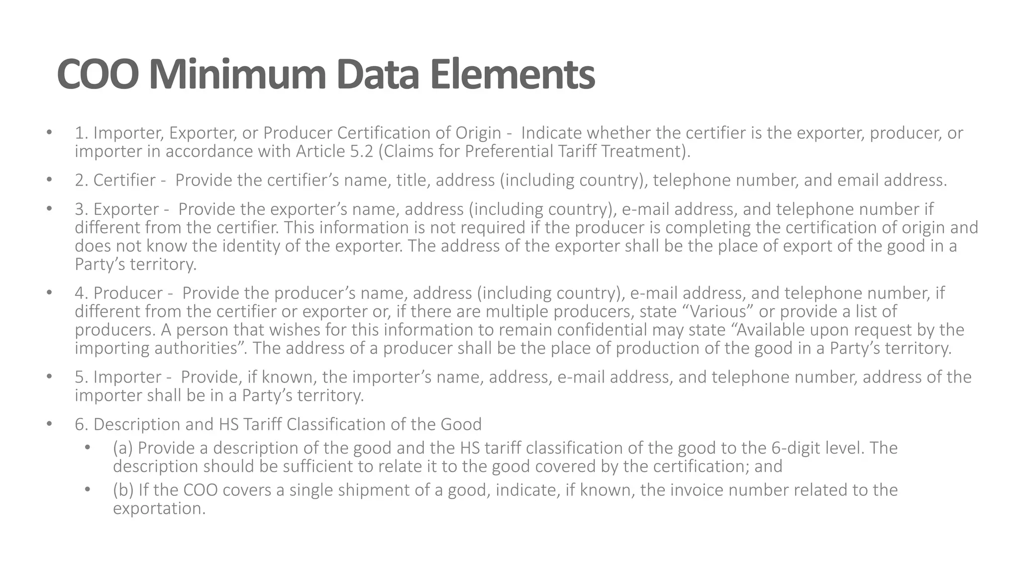 USMCA - Mainfrieght slide deck | PPTX