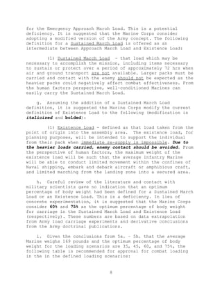 Usmc combat load report 2003 | DOC