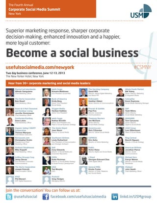 The Corporate Social Media Summit New York | PDF | Business Expos ...