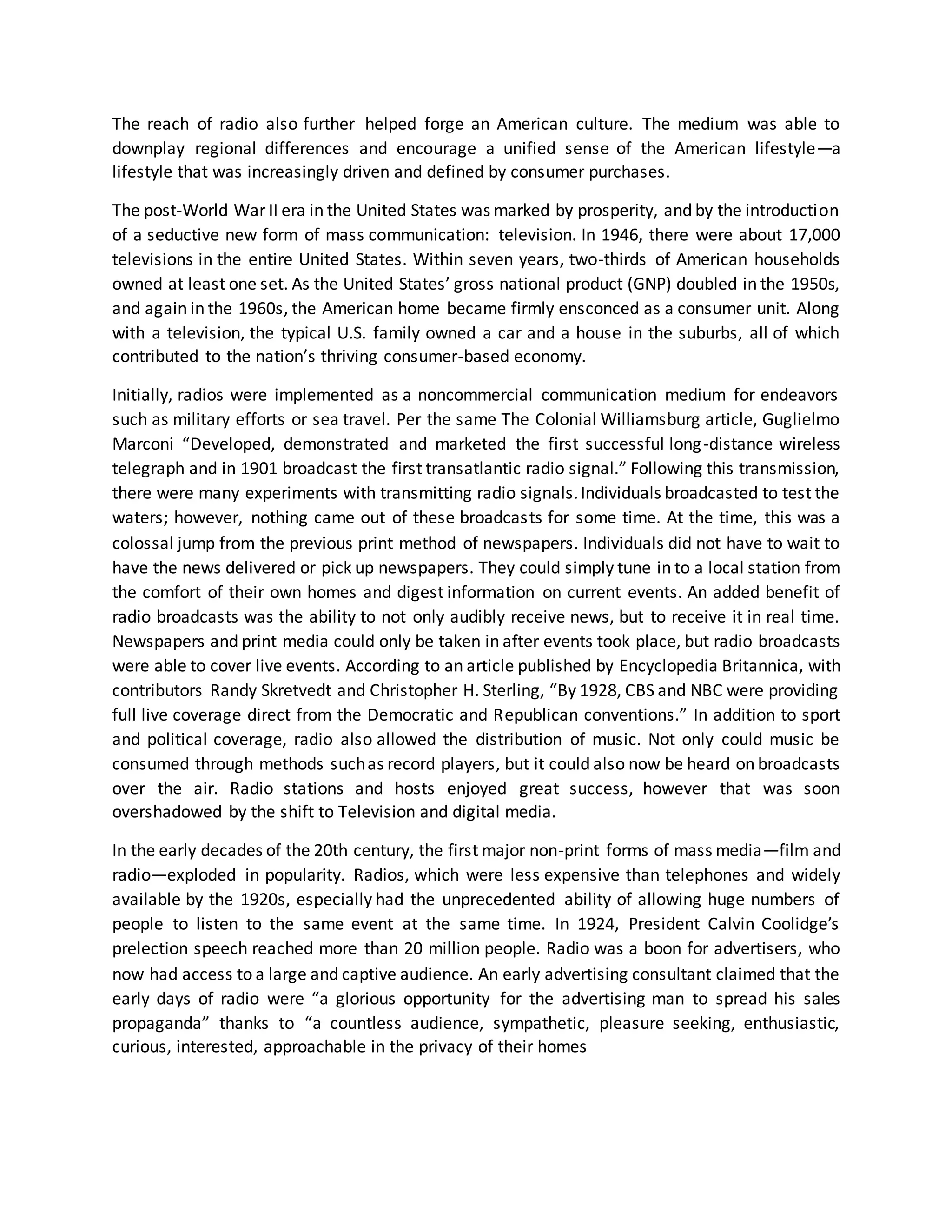 Us media history (American Media History) | DOCX