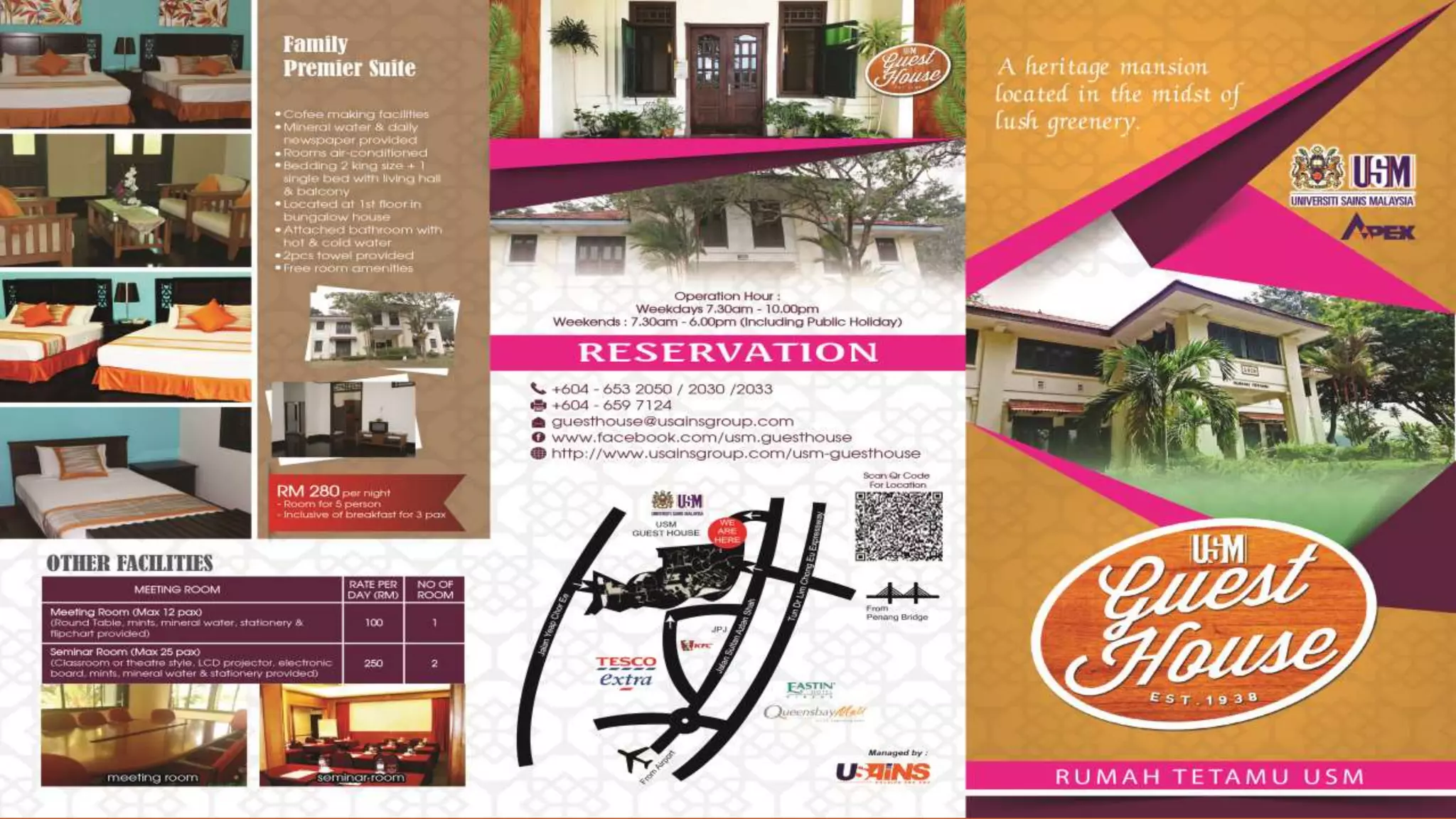 Usm Guesthouse Guest Brochure 2017 | PPTX